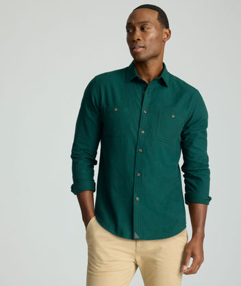 Flannel Hemsworth Shirt Scarab | UNTUCKit Canada