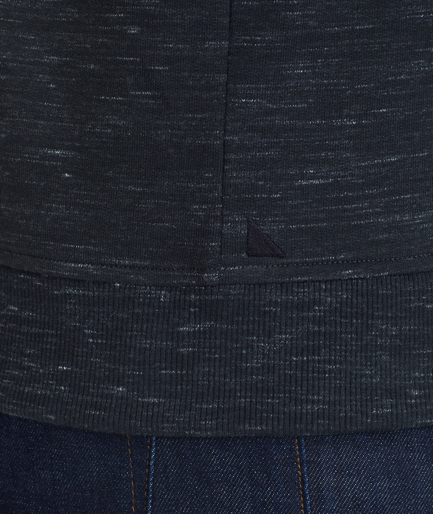 Heathered Henley Sweatshirt Livio - Black | UNTUCKit Canada